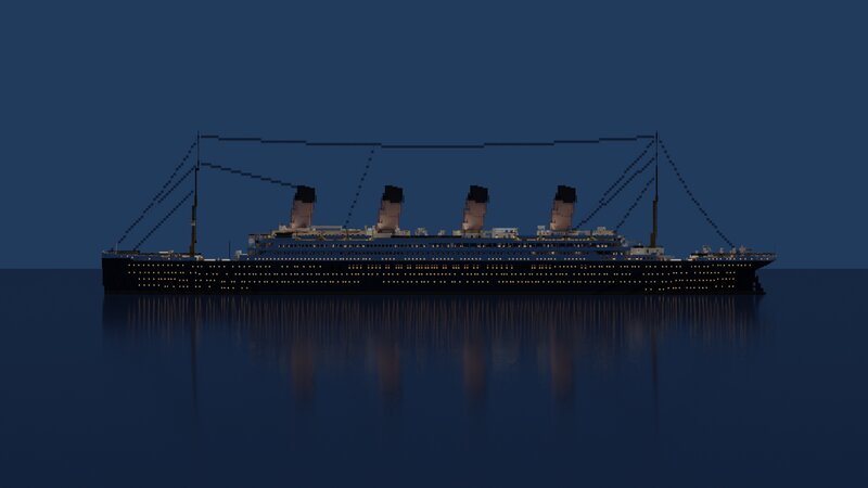 RMS Titanic 1:1 Exterior Only (Bedrock+Java) Minecraft Map