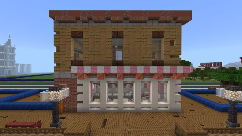 Old Cone Ice Cream Emporium Minecraft Map
