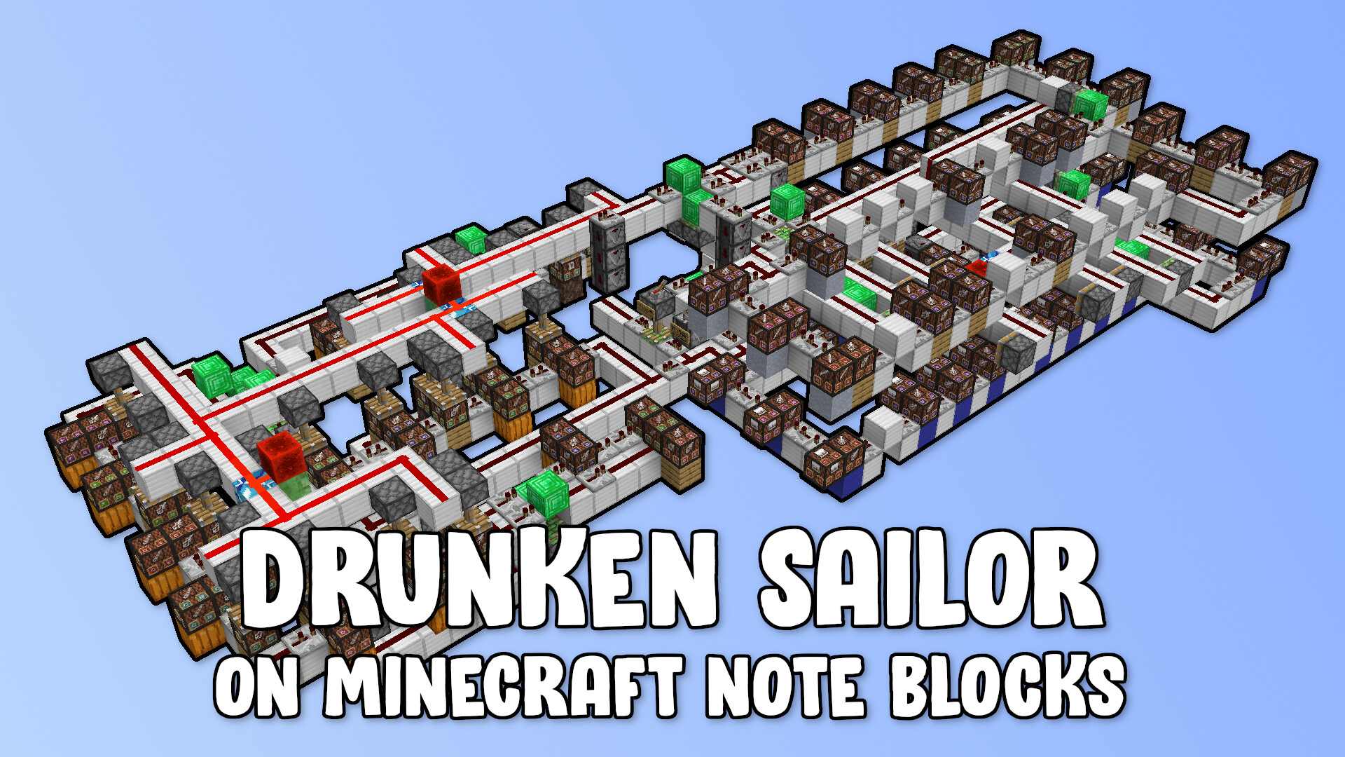 "What Shall We Do with the Drunken Sailor?" on Minecraft Note Blocks ...