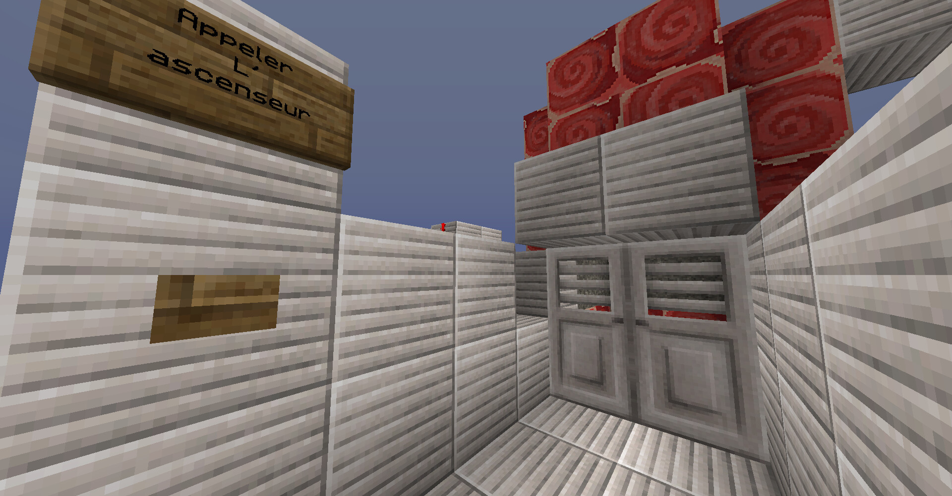 Elevator in Minecraft with doors Minecraft Map