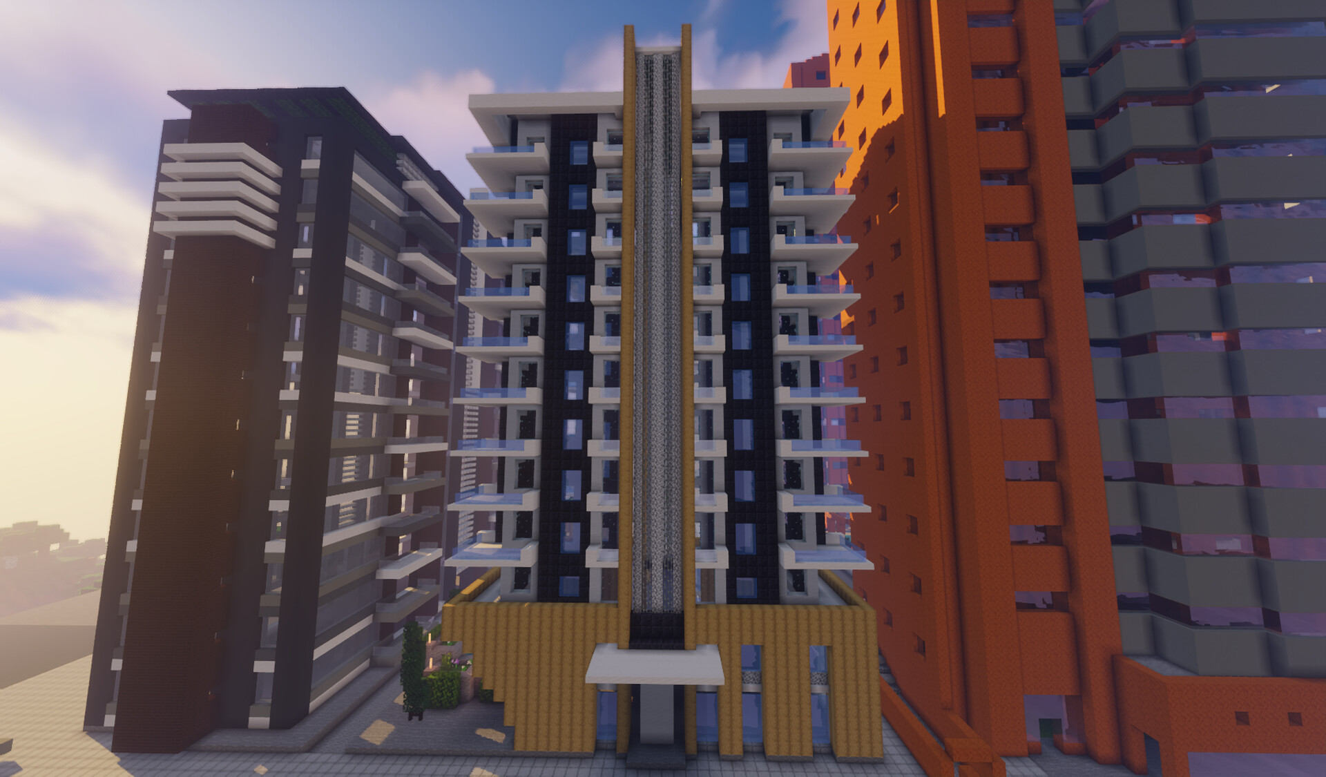 Modern residential complex Minecraft Map