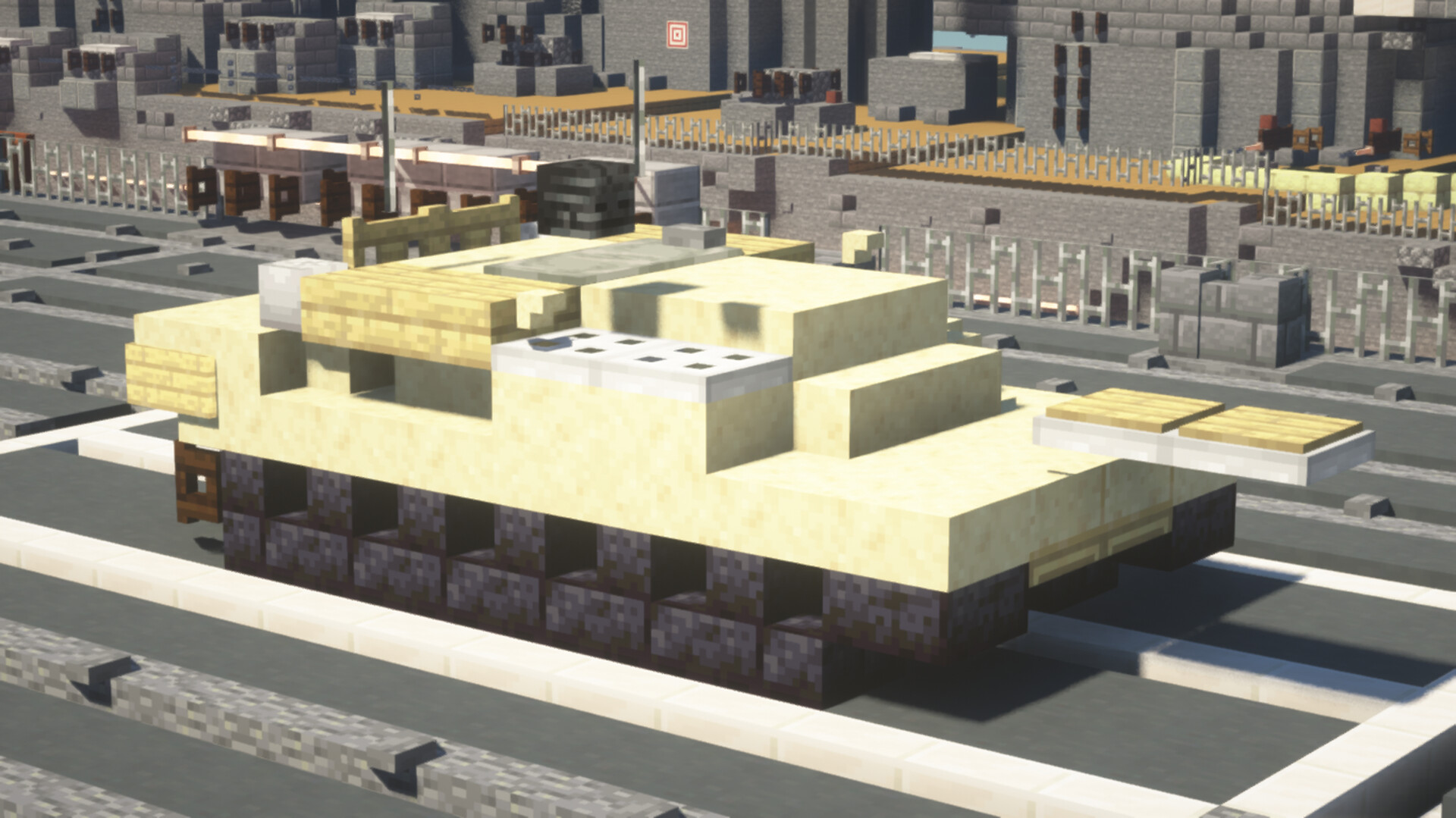 M1A2 Abrams Main Battle Tank - 1:1 Scale Minecraft Map