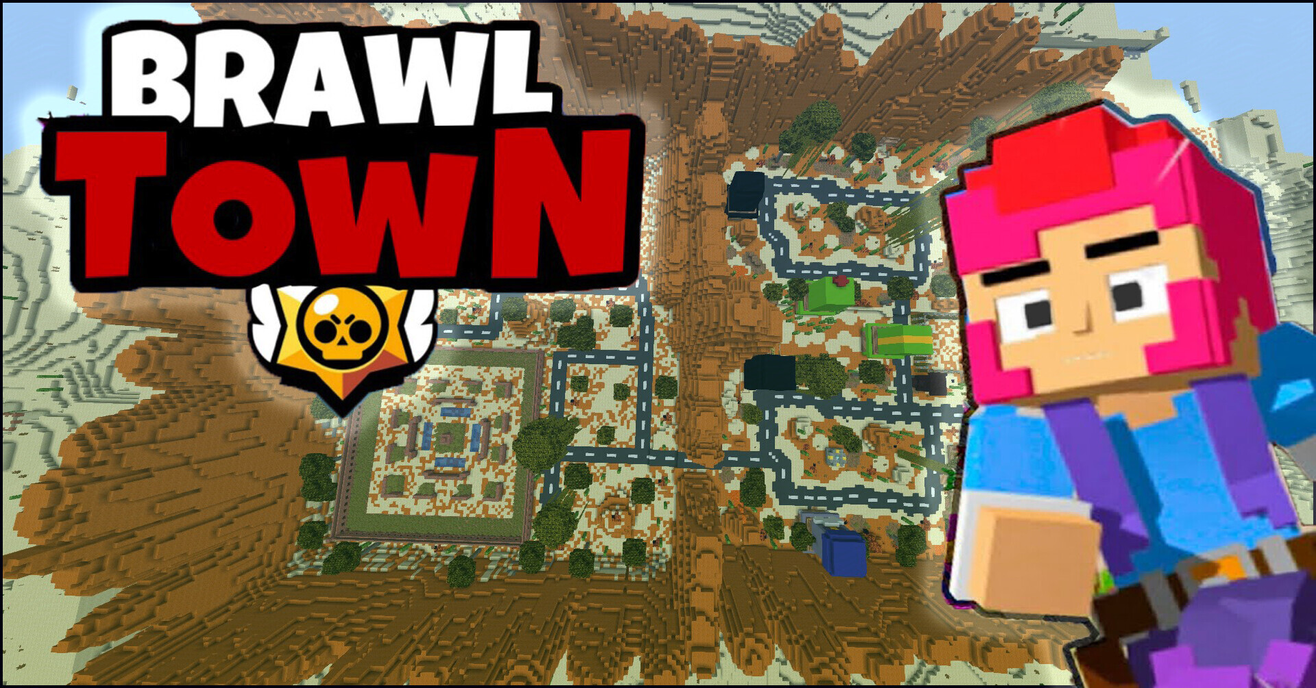 Brawl Town in MInecraft Minecraft Map