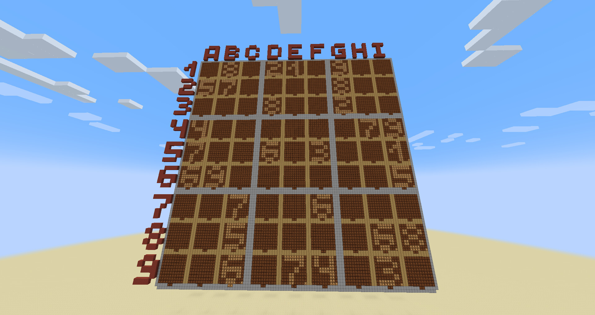 Redstone sudoku machine Minecraft Map