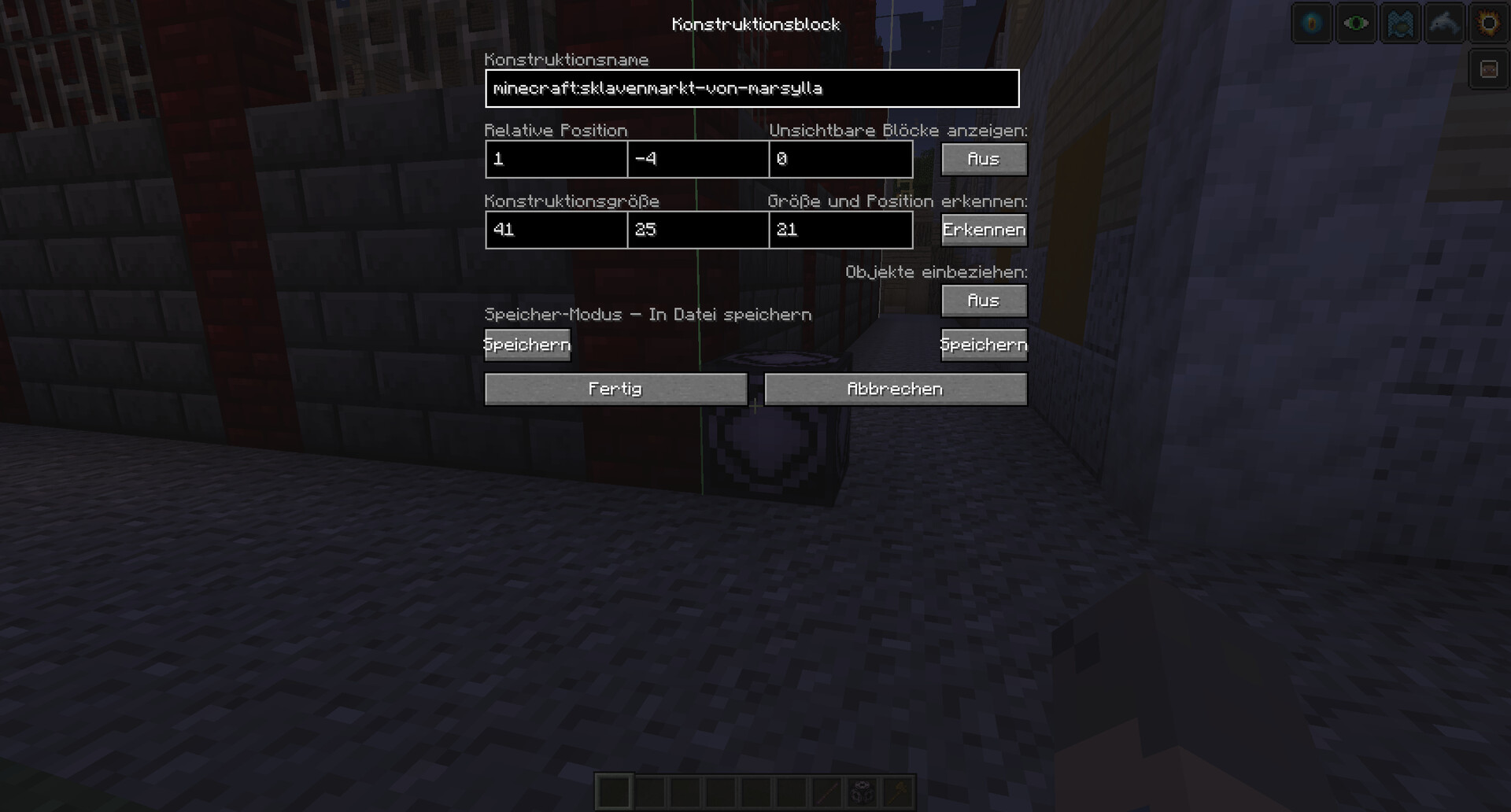 Slave Stock Exchange of Marsylla Minecraft Map