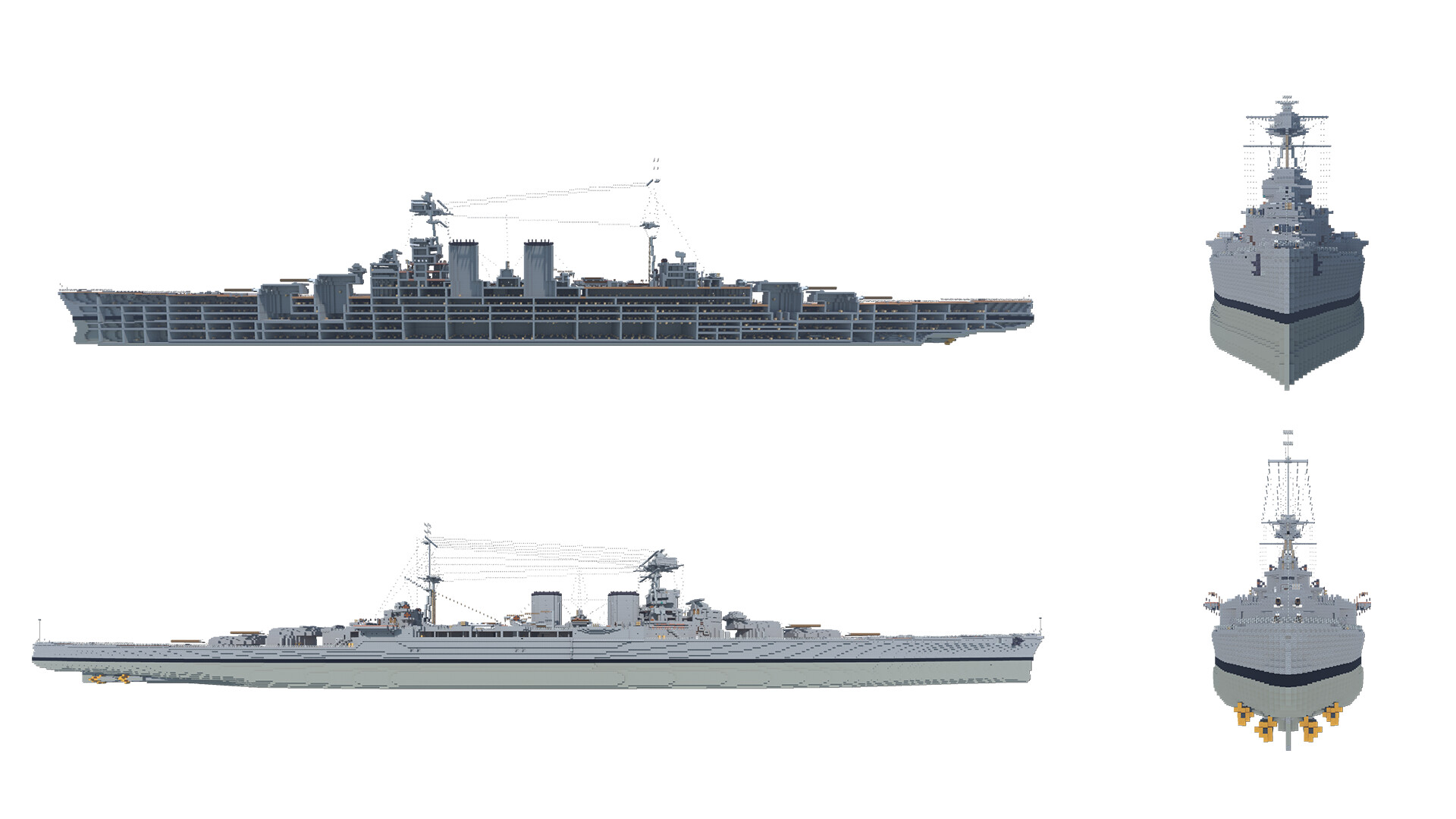 HMS Hood (1941) Minecraft Map