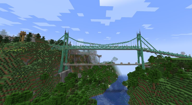 St. Johns Bridge (Portland Oregon) Minecraft Map