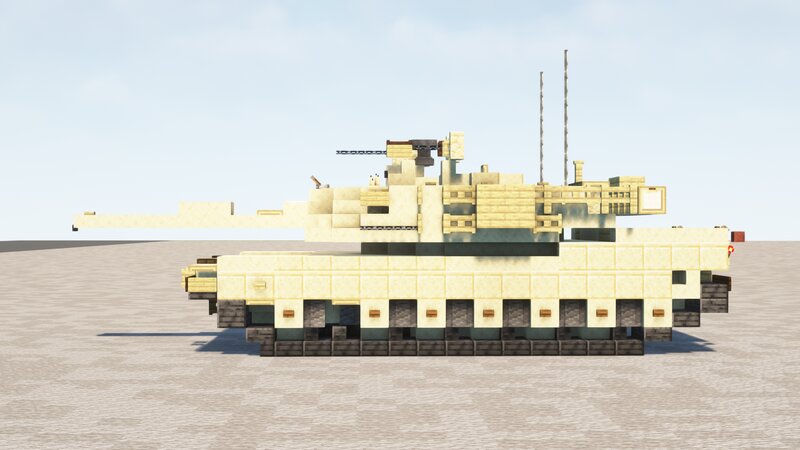 M1A2 Abrams Tank - 2.5:1 Minecraft Map