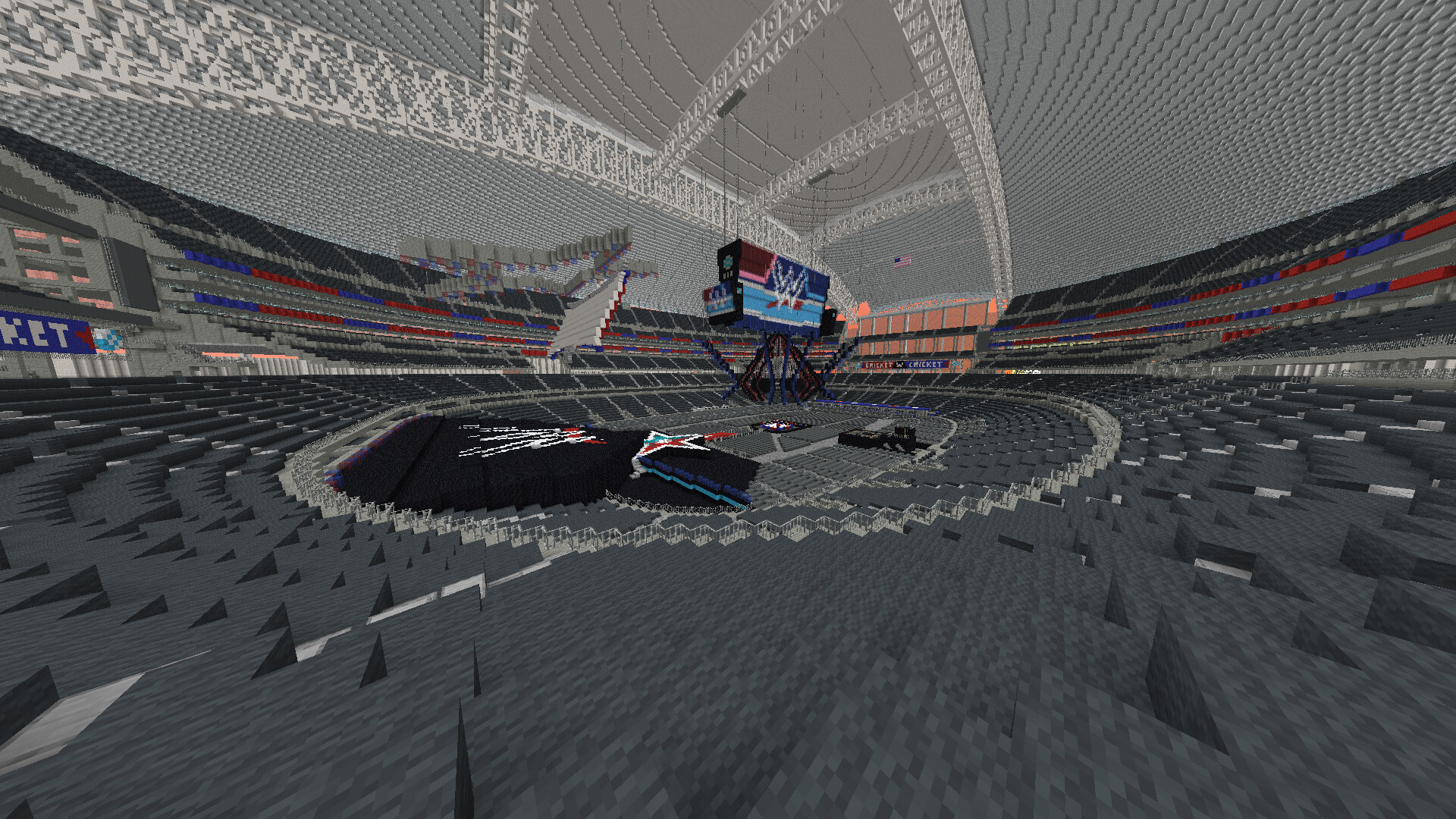 WWE WRESTLEMANIA 32 – AT&T Stadium Minecraft Map