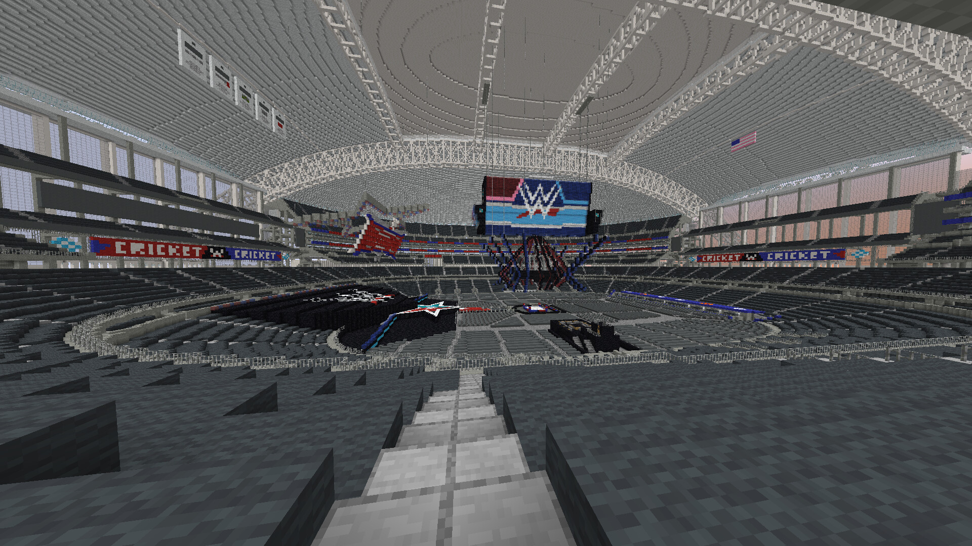 WWE WRESTLEMANIA 32 – AT&T Stadium Minecraft Map