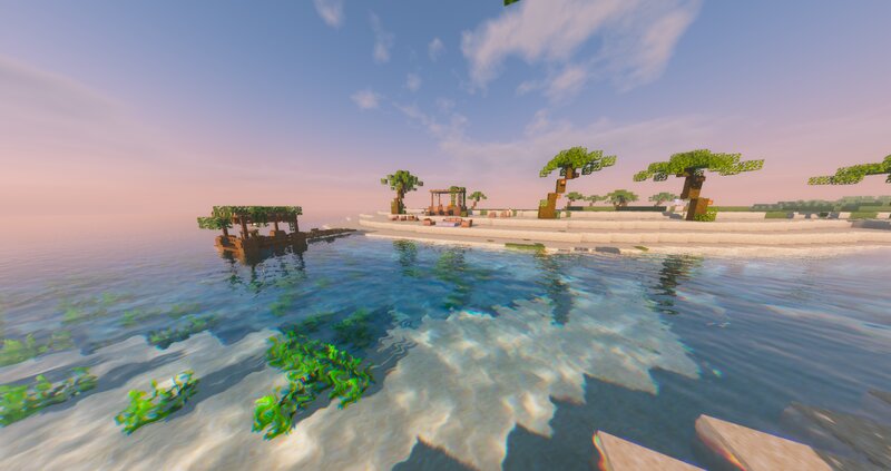 Hawaiian sunset Minecraft Map