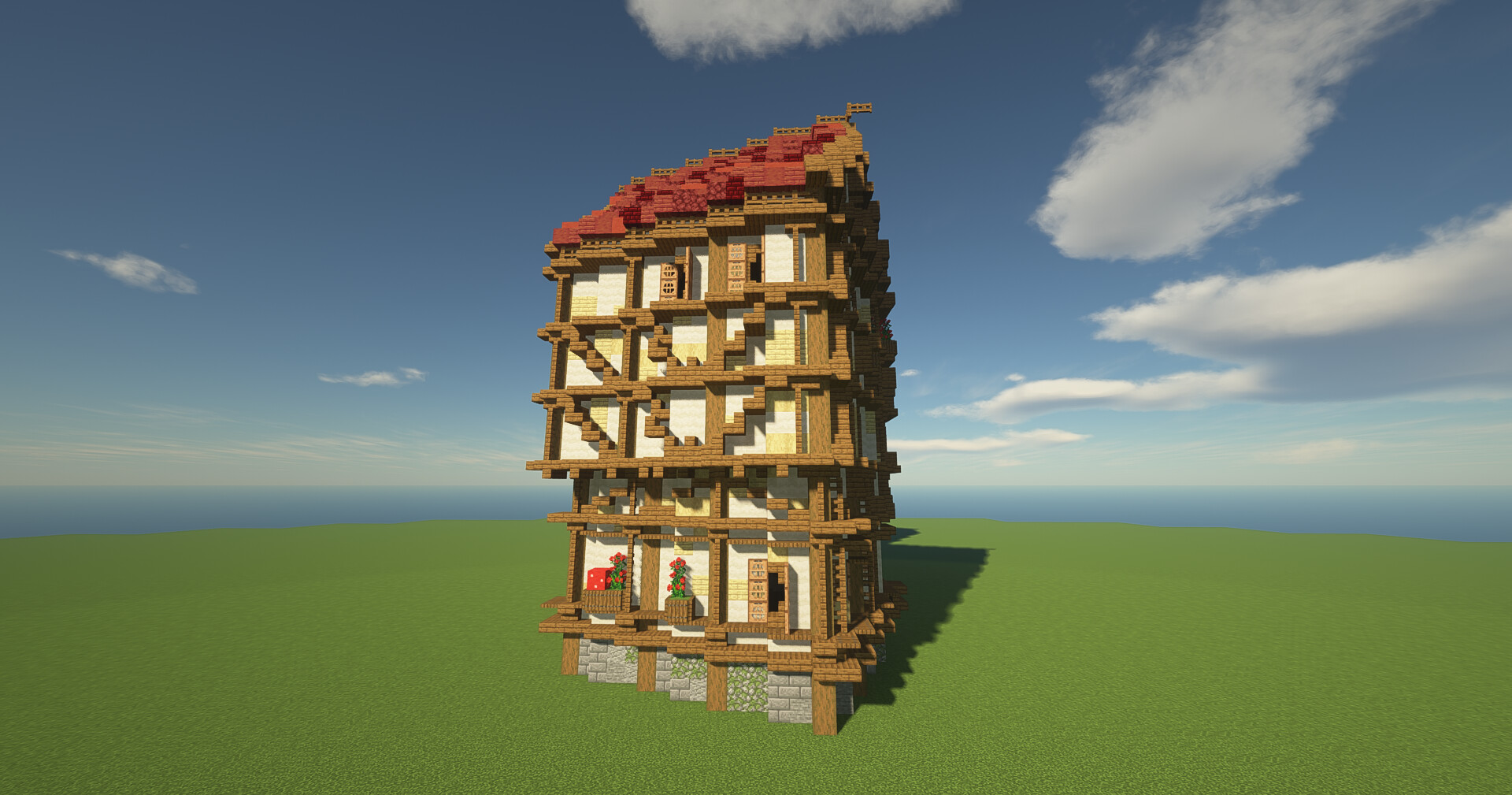 Medieval/Fantasy House on 3 angles! Minecraft Map