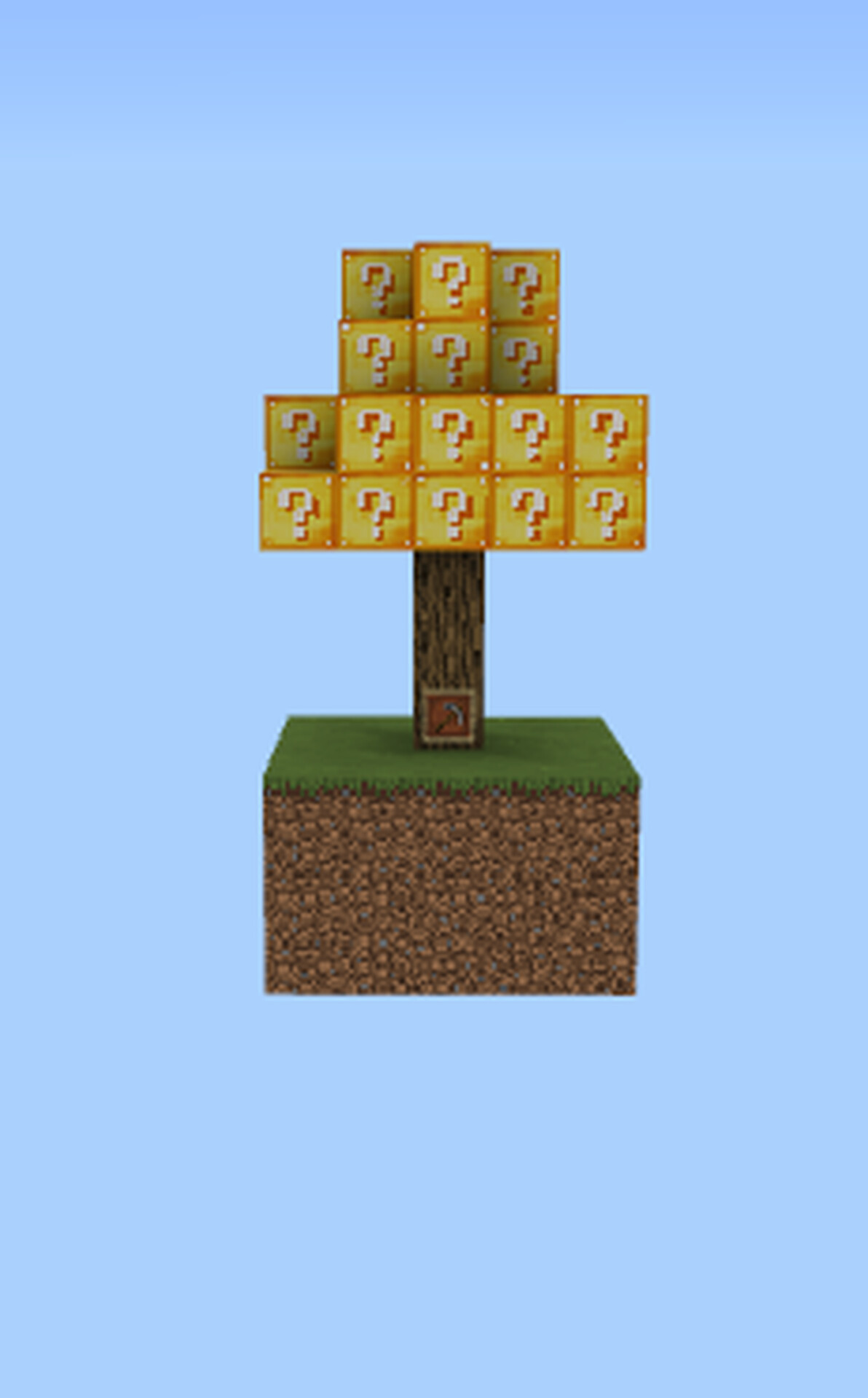 sky block lucky tree Minecraft Map