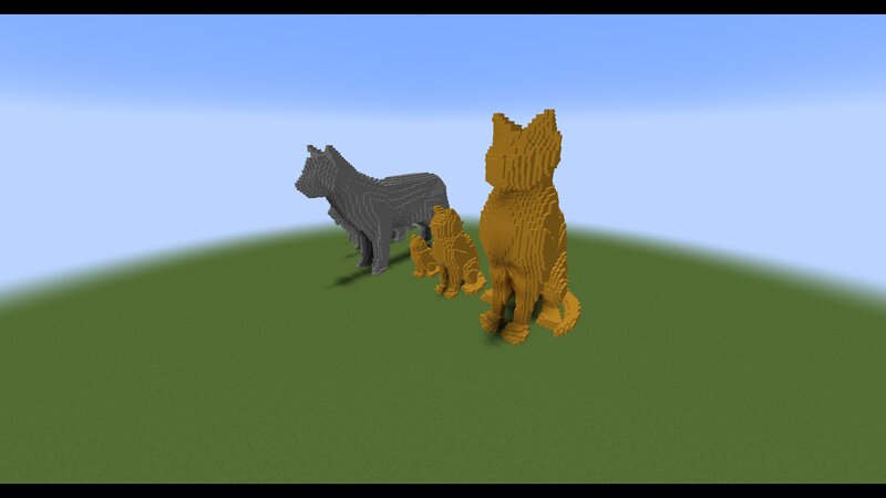 Cat Statue Schematics & World Download Minecraft Map