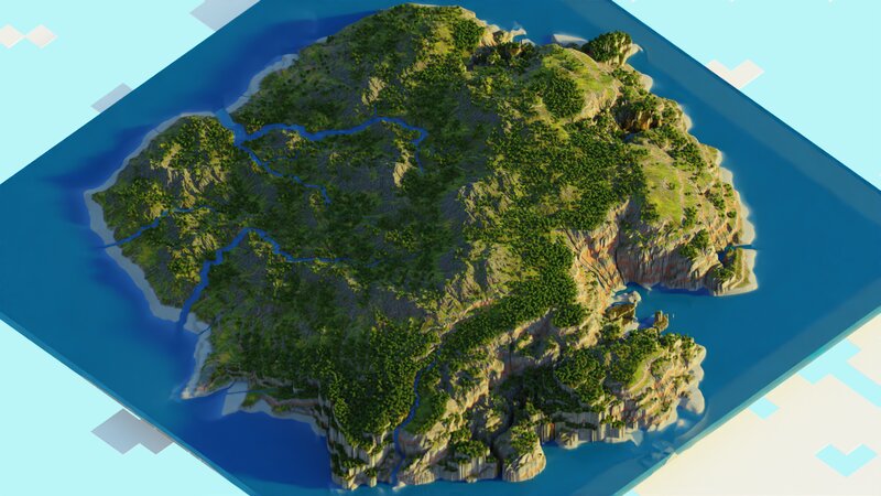 Arnold Island 4096x4096 1.18.2 Minecraft Map
