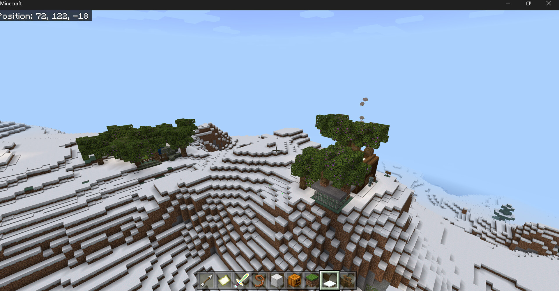 The snowy biome! Minecraft Map