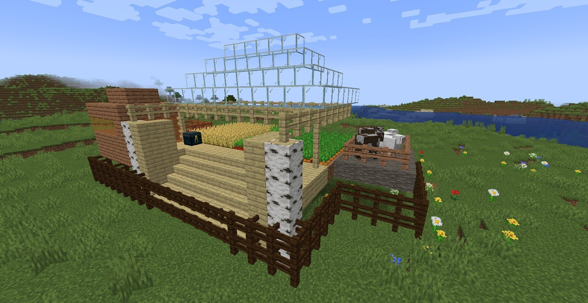 (Schematic 1.18.2) Farmhouse (Big Farm 2.0) Minecraft Map