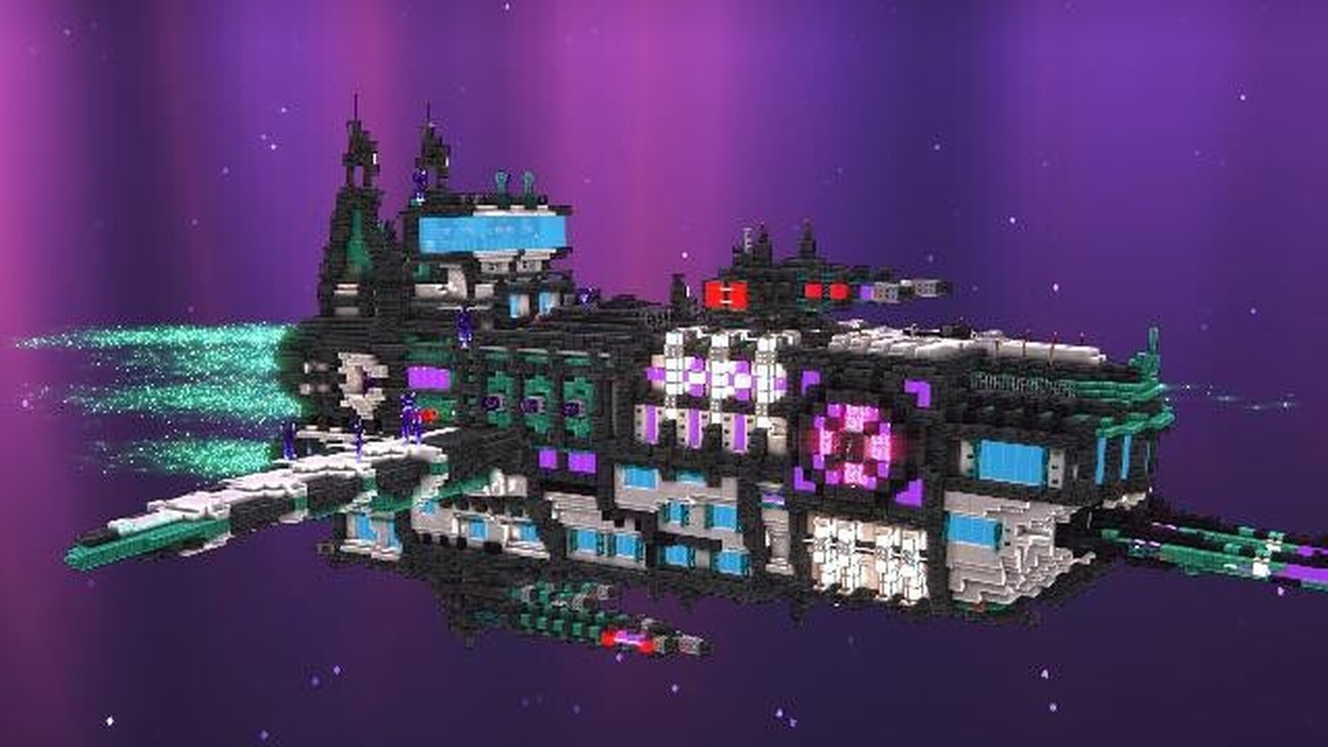 Working Futuristic Sci-Fi Spaceship Minecraft Map