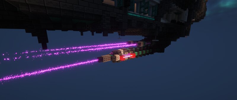 Working Futuristic Sci-Fi Spaceship Minecraft Map