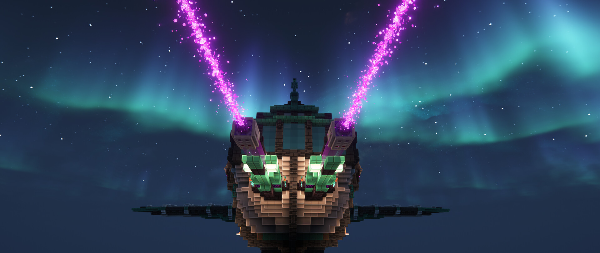 Working Futuristic Sci-Fi Spaceship Minecraft Map