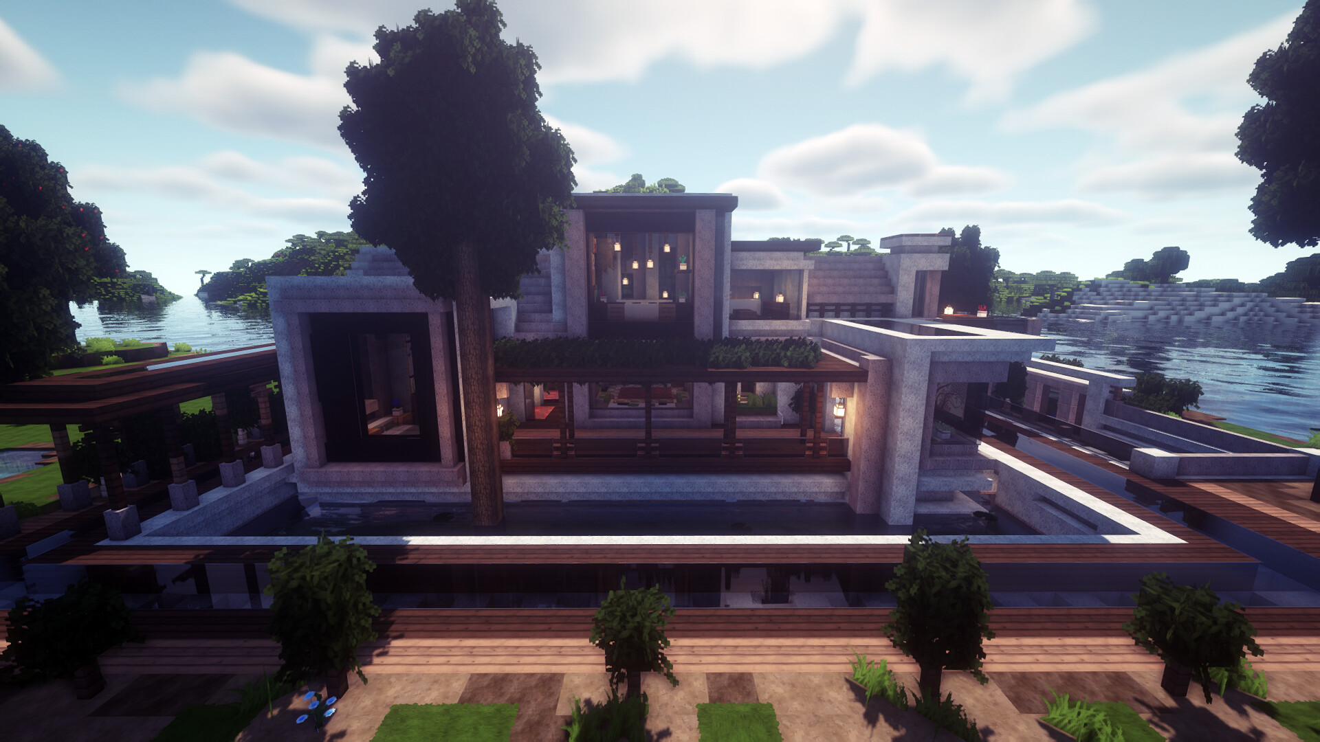 Modern Villa (Vanilla 1.19.2) Minecraft Map