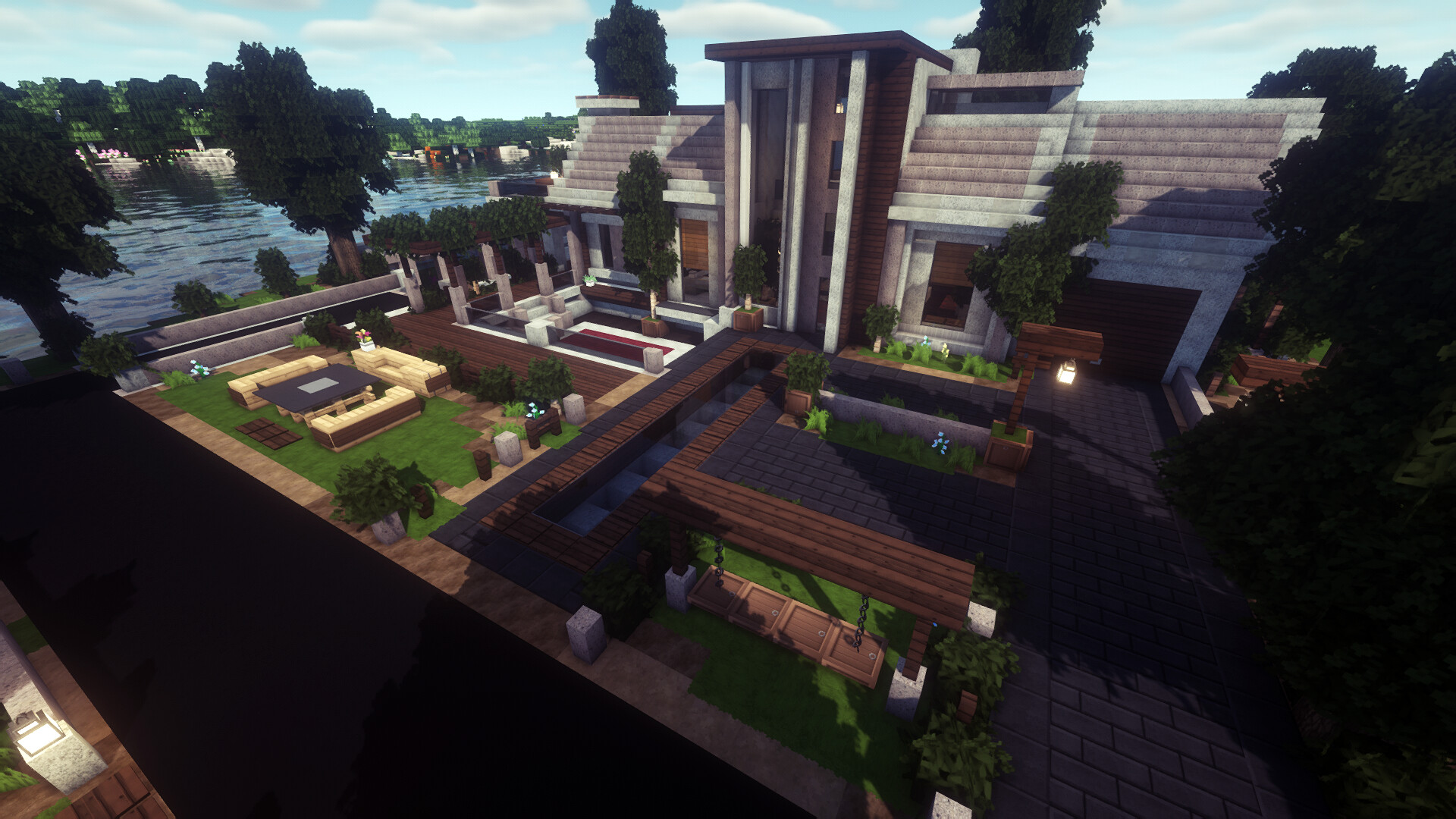 Modern Villa (Vanilla 1.19.2) Minecraft Map