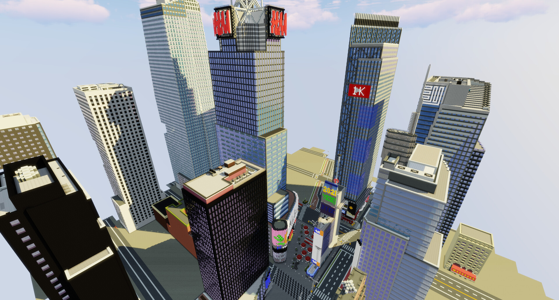 I made Times Square (Minecraft NYC Subway 3) Minecraft Map