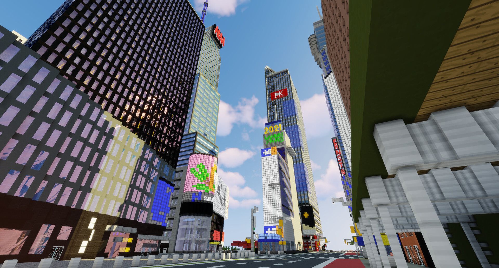 I made Times Square (Minecraft NYC Subway 3) Minecraft Map
