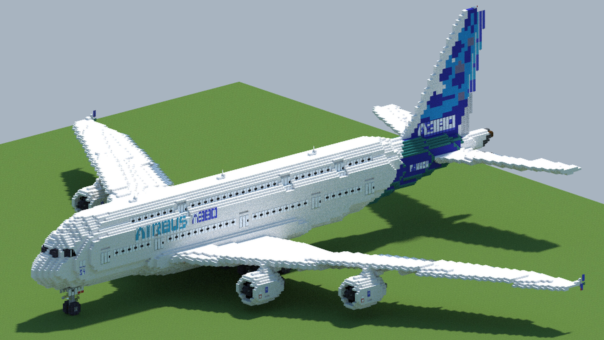 Airbus A380, Jet Airliner [With Download] Minecraft Map