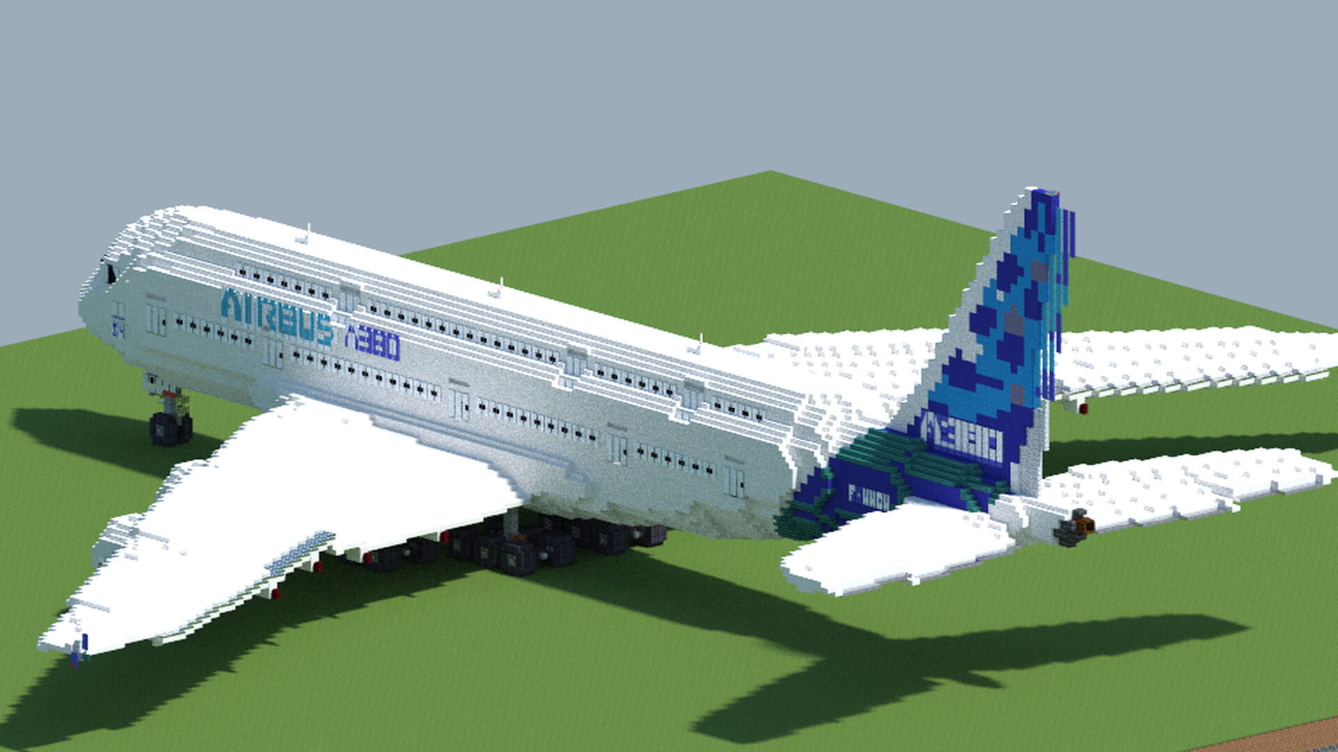 Airbus A380, Jet Airliner [With Download] Minecraft Map