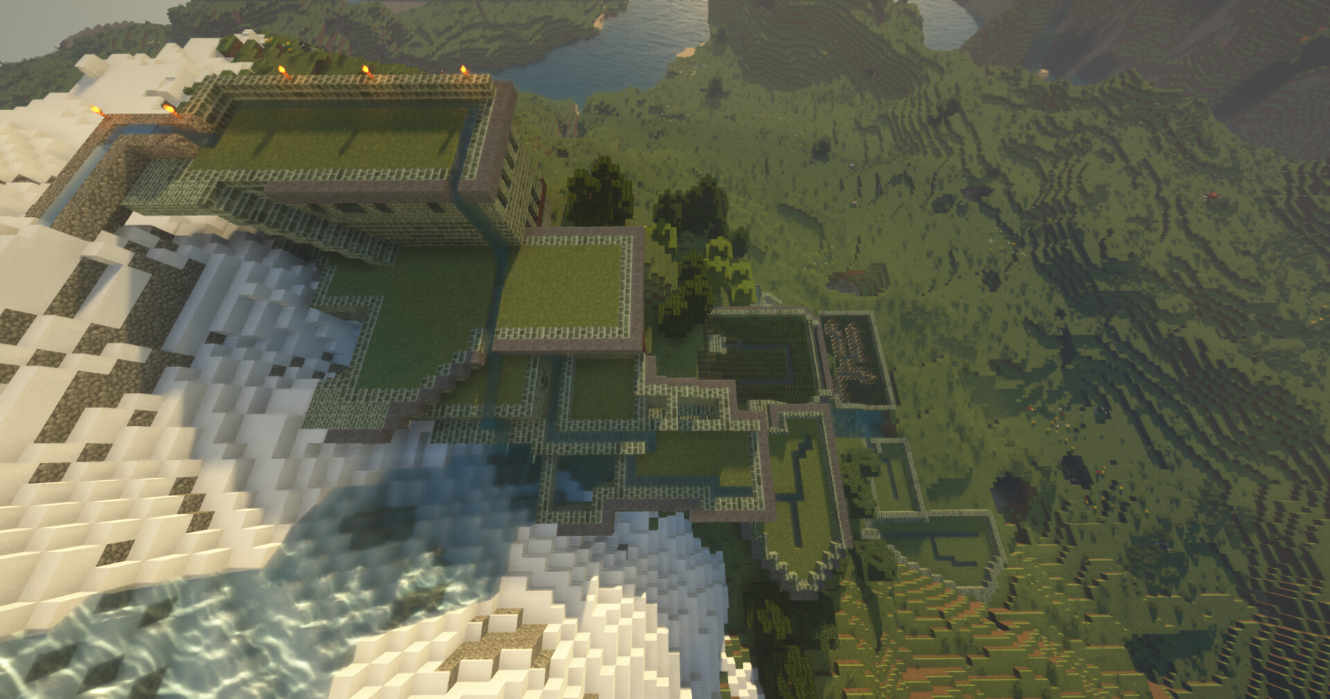 Grassy Field/Mountain House Minecraft Map