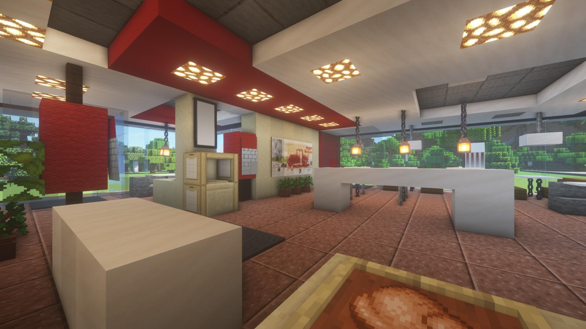 real KFC Restaurant | interior Minecraft Map