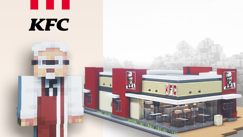 real KFC Restaurant | interior Minecraft Map