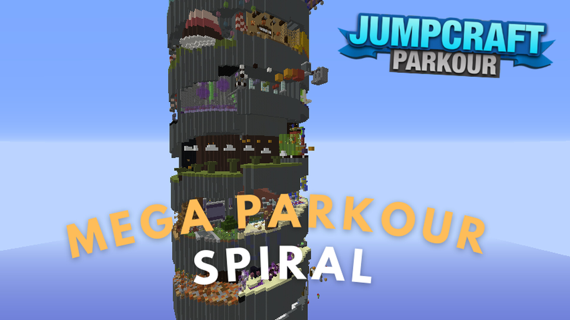 Mega Parkour Spiral Minecraft Map