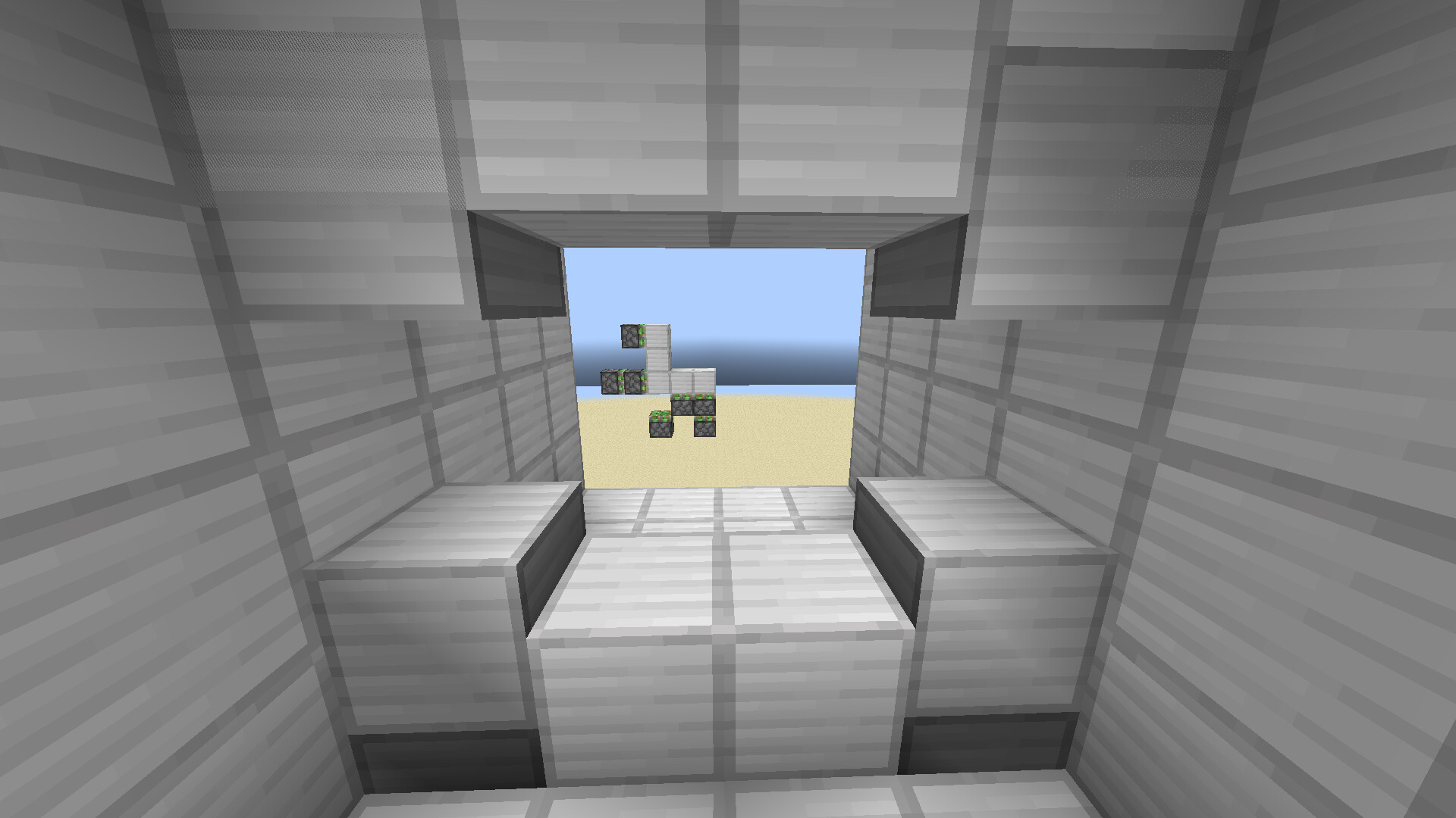 New piston door Minecraft Map