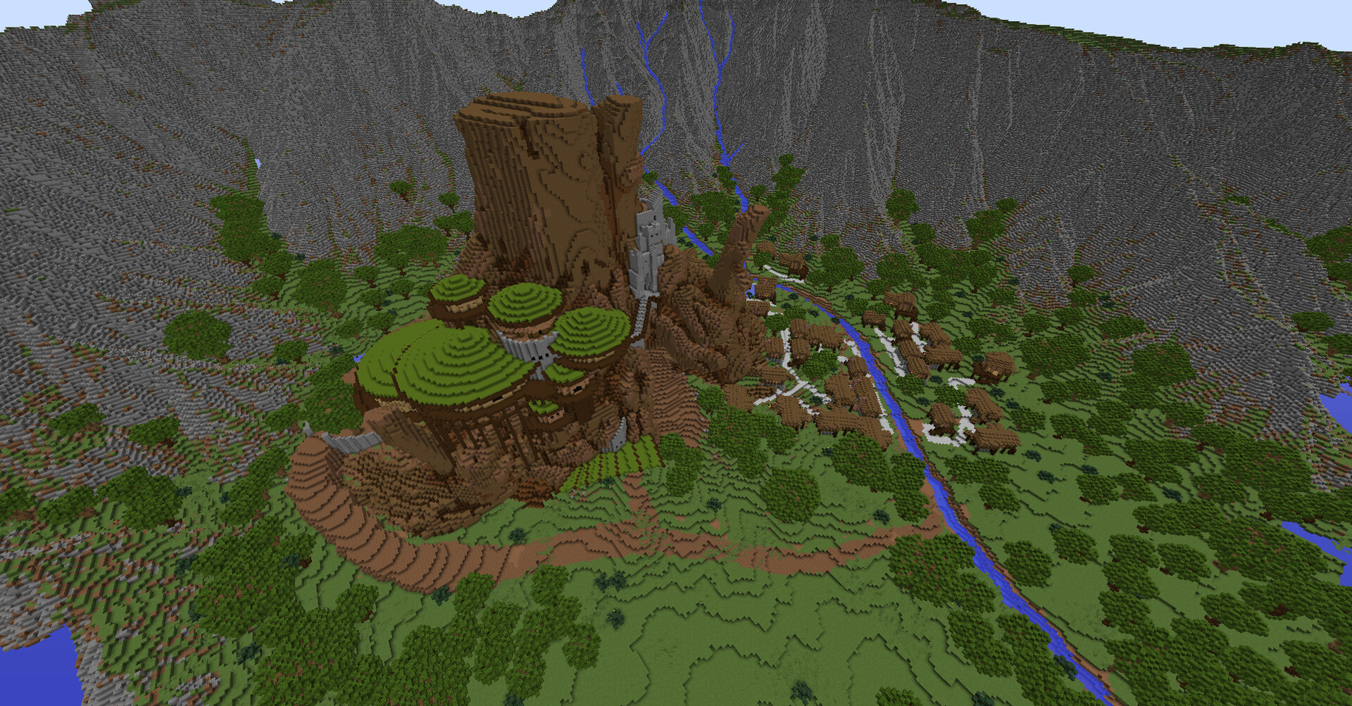 Giant Tree Speedbuild Minecraft Map