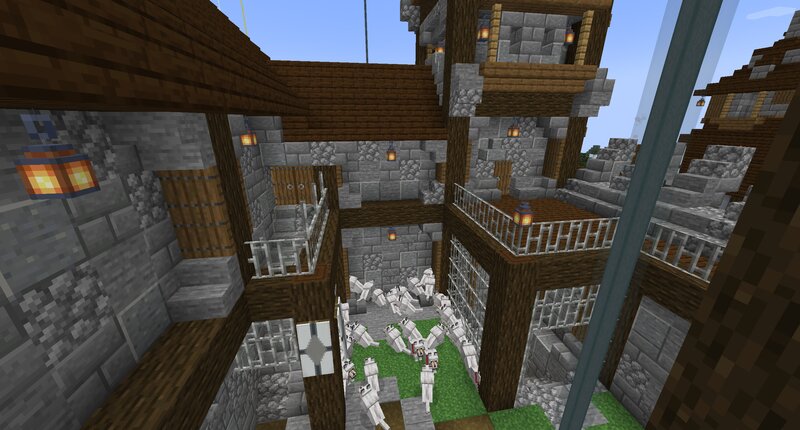 Greywatch - Survival Base / Castle / Village Schematic Minecraft Map