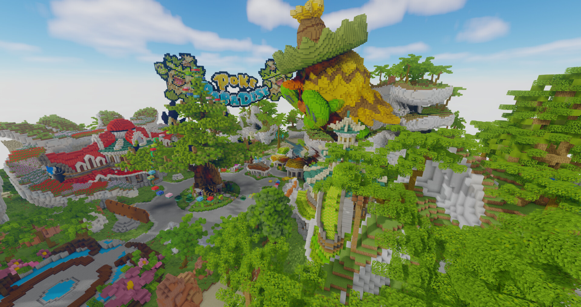 Amazing Spawn pixelmon- Paradise - size 600x600 Minecraft Map