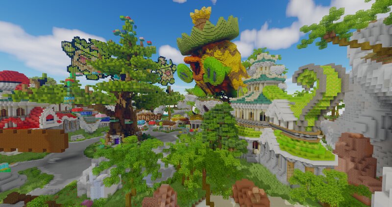 Amazing Spawn pixelmon- Paradise - size 600x600 Minecraft Map