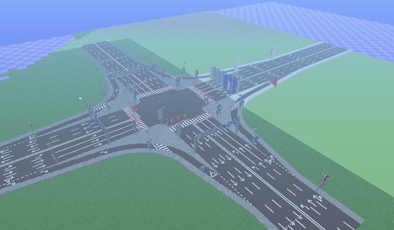 Avenue Intersection by Anderbest Minecraft Map