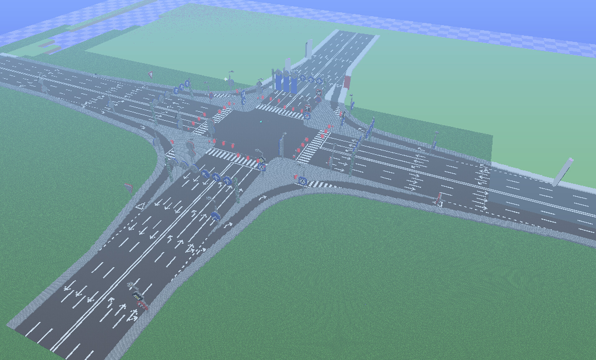 Avenue Intersection by Anderbest Minecraft Map