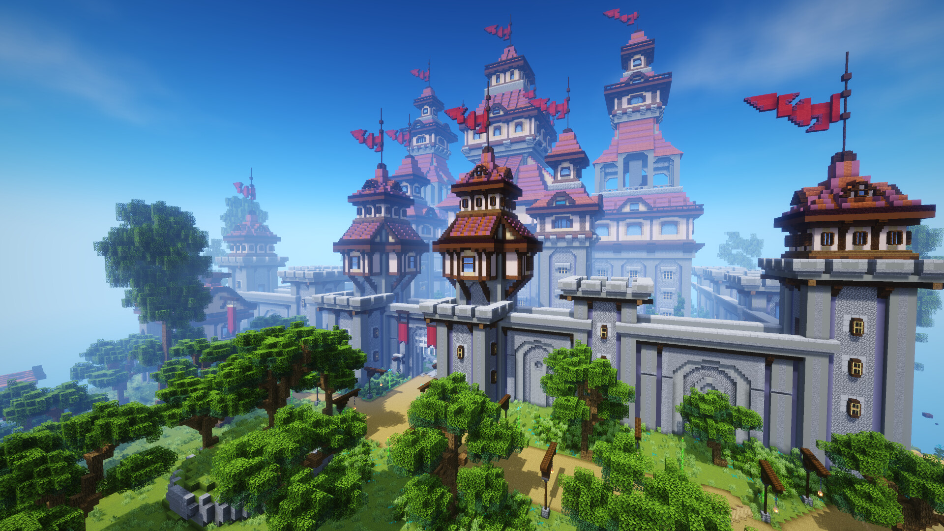 Castle Spawn for Survival Minecraft Map