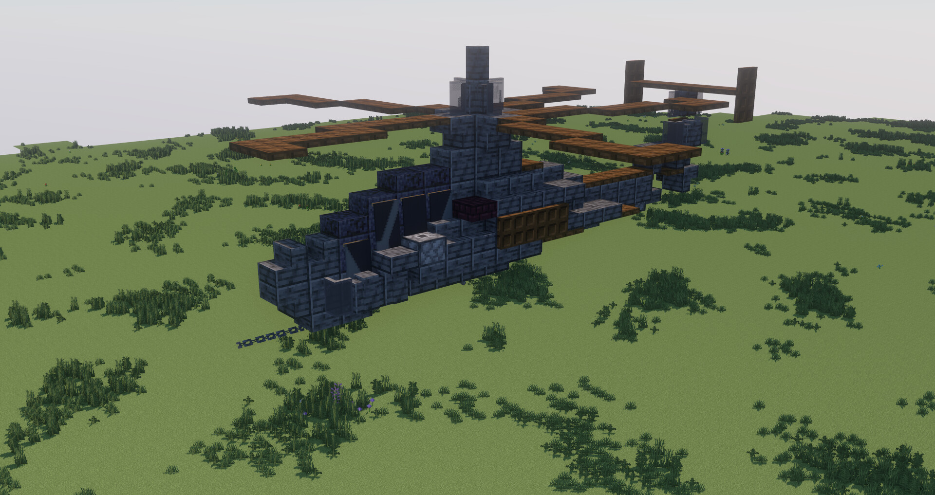 RAH-66 Comanche stealth recon/attack helicopter 1.5:1 Minecraft Map