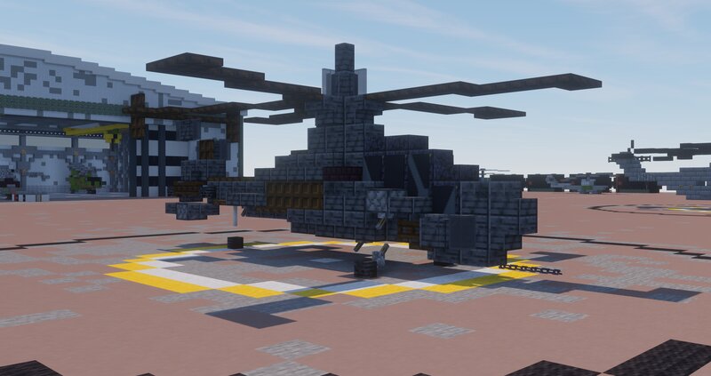 RAH-66 Comanche stealth recon/attack helicopter 1.5:1 Minecraft Map