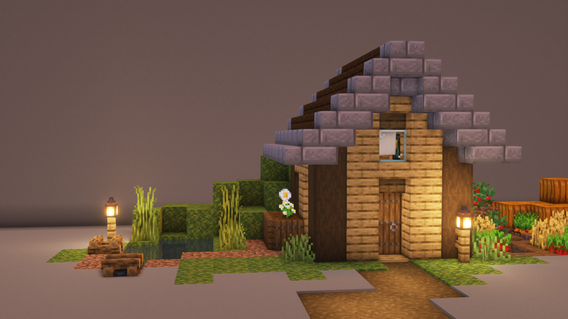 Small and Easy STARTER HOUSE in Minecraft Minecraft Map