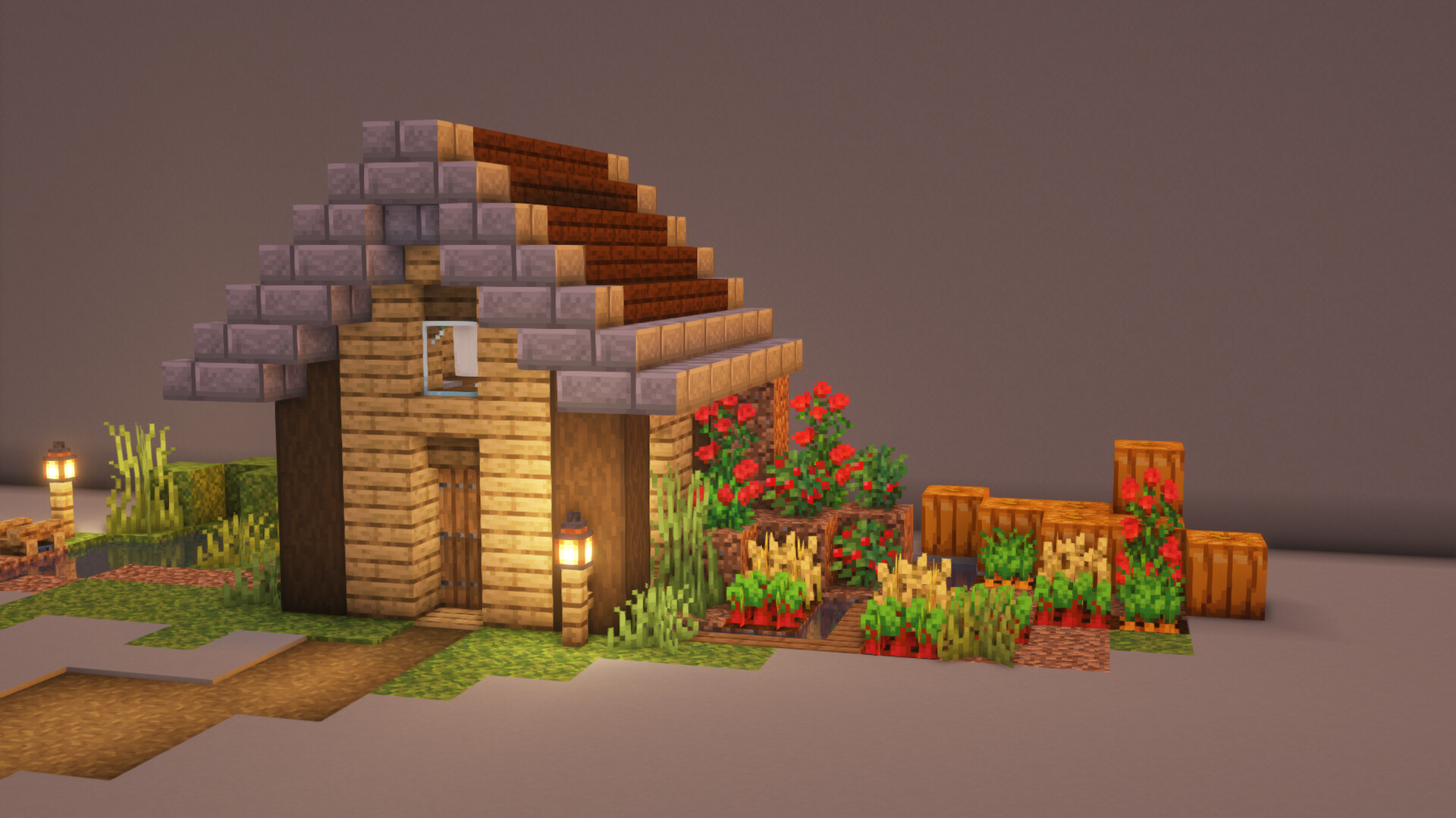 Small and Easy STARTER HOUSE in Minecraft Minecraft Map