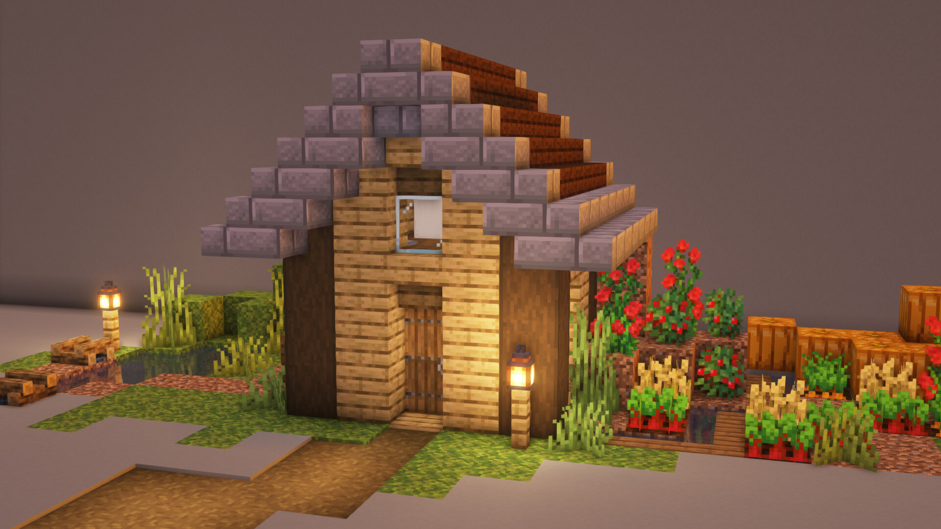 Small and Easy STARTER HOUSE in Minecraft Minecraft Map