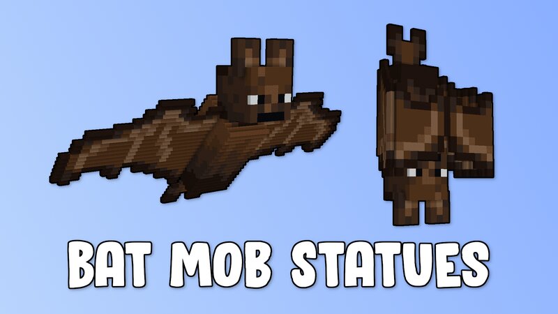 Bat Mob Statues Minecraft Map