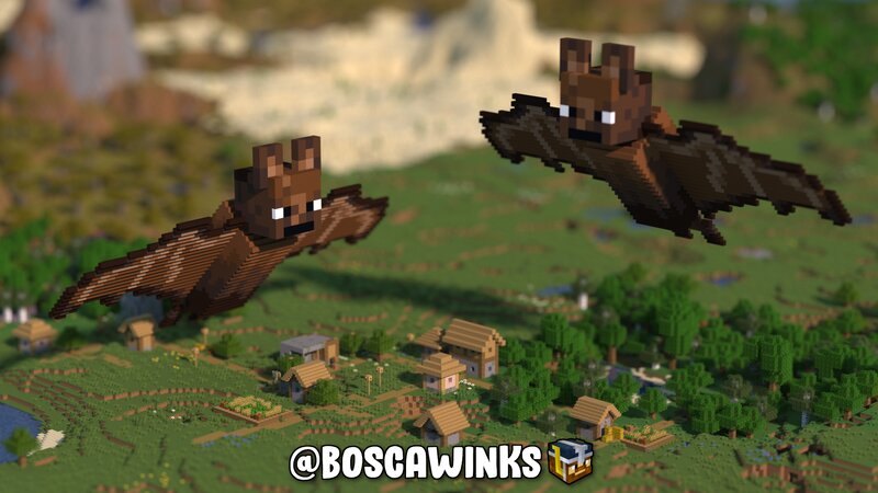 Bat Mob Statues Minecraft Map