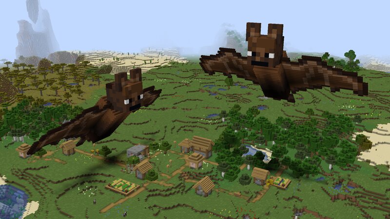 Bat Mob Statues Minecraft Map
